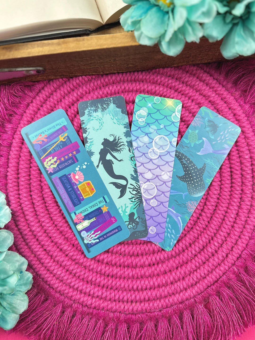 Under the Sea Bookmark Set, Summer Reading Accessories, Bookish Gift ...