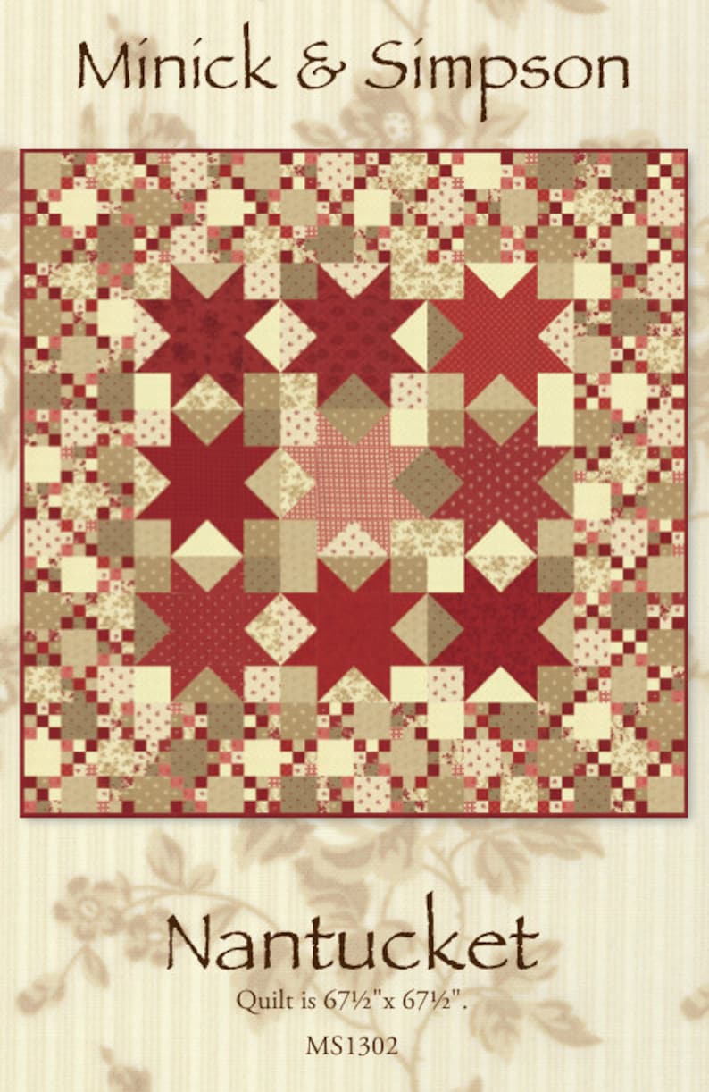 Nantucket Quilt Pattern by Minick and Simpson - Download - Etsy