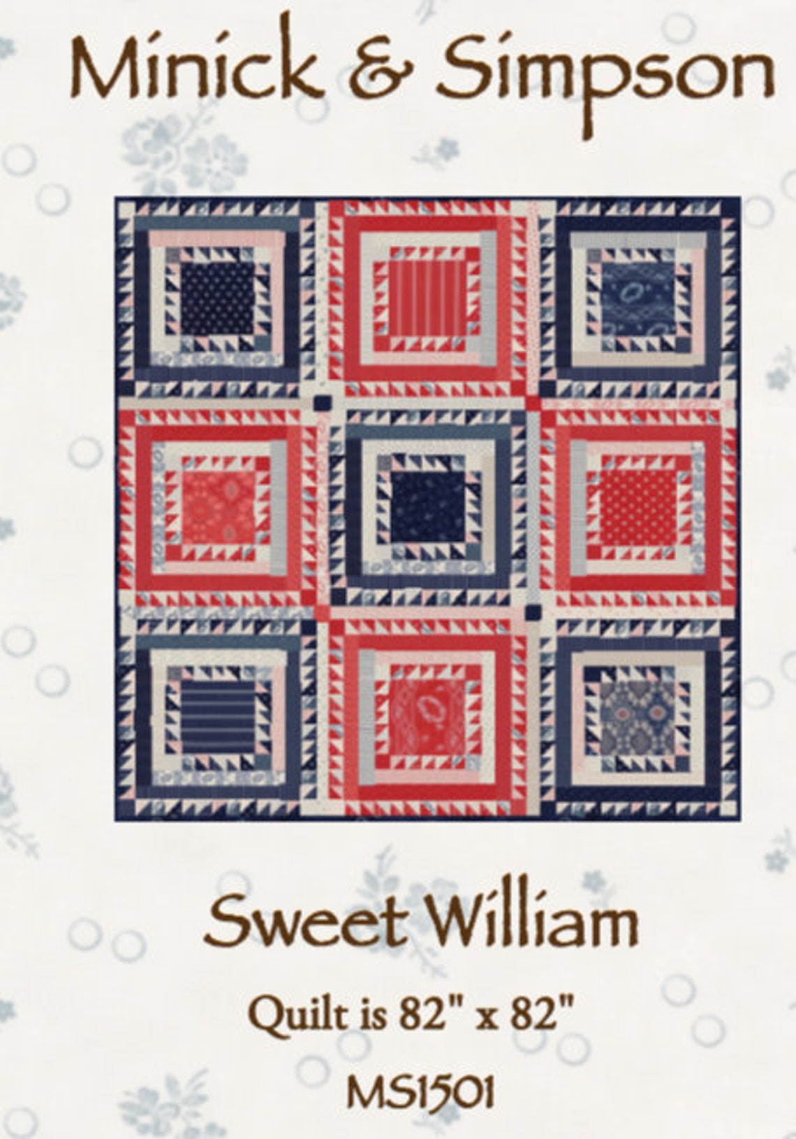 Sweet William - Quilt Pattern by Minick and Simpson for Moda Fabrics - Etsy