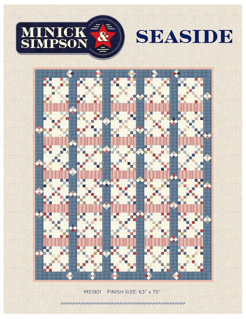 Seaside - Quilt Pattern by Minick and Simpson - DOWNLOAD - Etsy