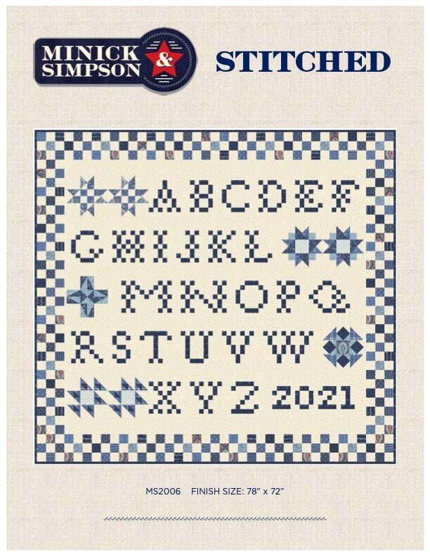 Stitched - Quilt Pattern by Minick and Simpson - DOWNLOAD - Etsy
