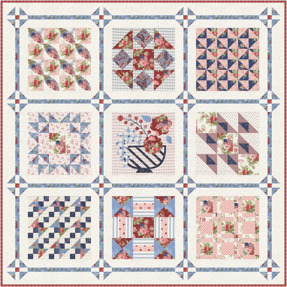 Castleton Quilt Pattern - Minick and Simpson - Etsy