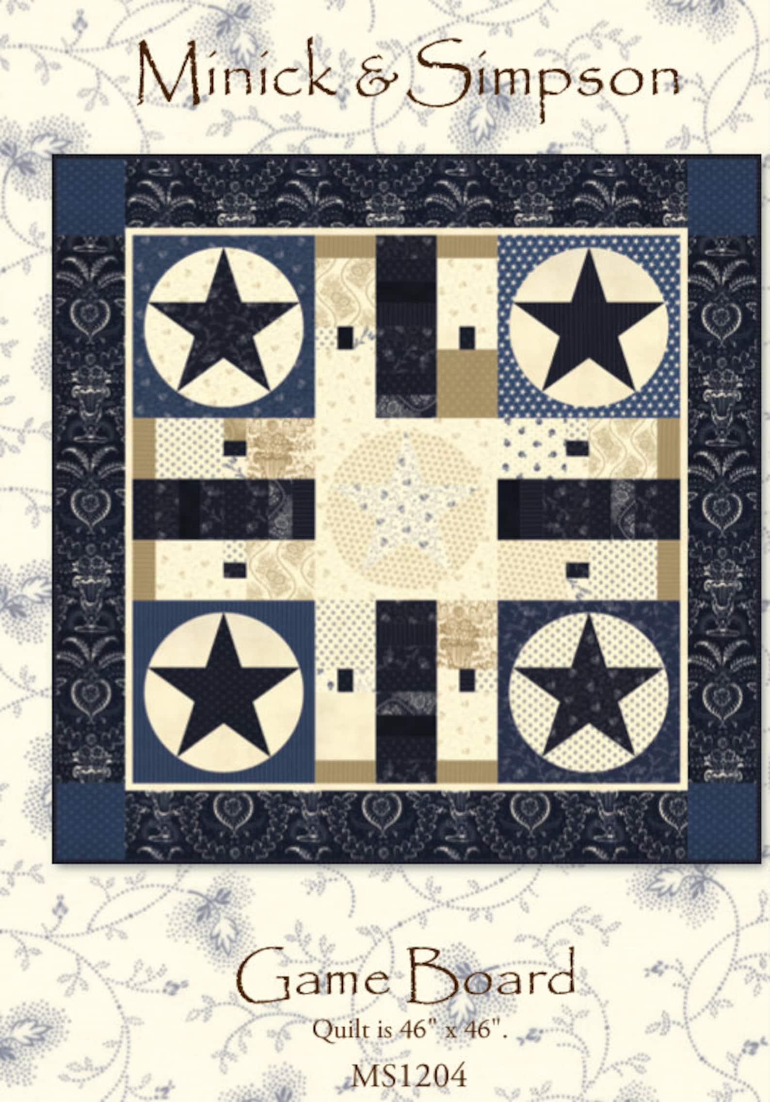 Game Board Quilt Pattern by Minick and Simpson Download - Etsy