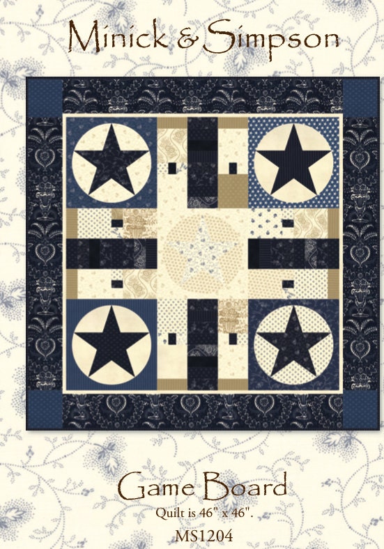 Game Board Quilt Pattern by Minick and Simpson - Download - Etsy