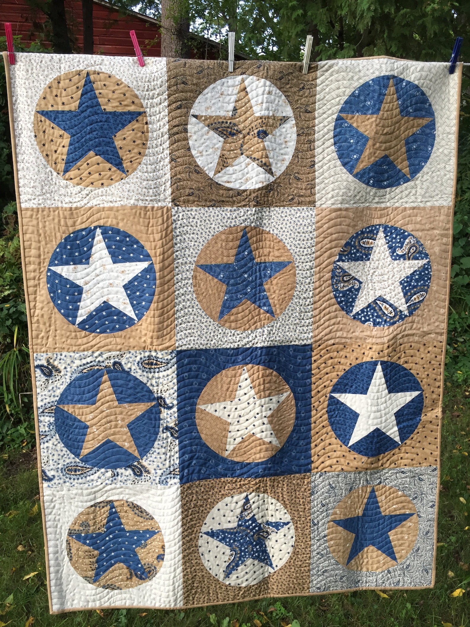 Rolling Stars Quilt Pattern - Minick and Simpson - DOWNLOAD - Etsy