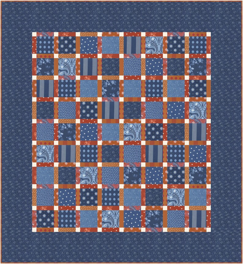 Graphic Quilt Kit Blue - Etsy