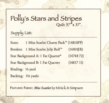 Polly's Stars and Stripes Quilt Pattern by Minick and Simpson - Etsy