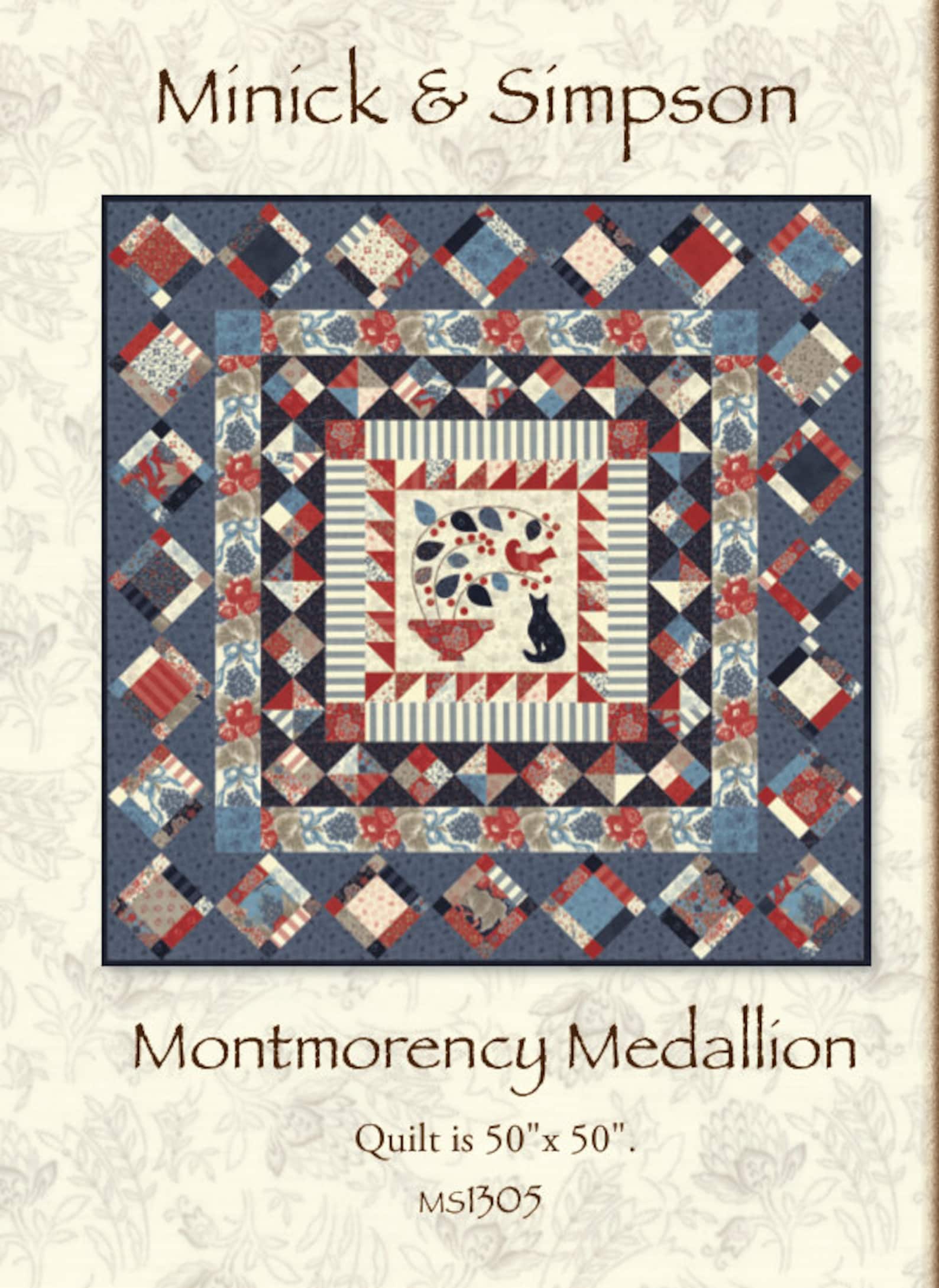 Montmorency Medallion Quilt Pattern by Minick and Simpson Download - Etsy