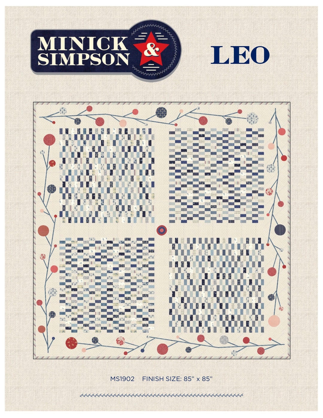 Leo - Quilt Pattern by Minick and Simpson - DOWNLOAD - Etsy