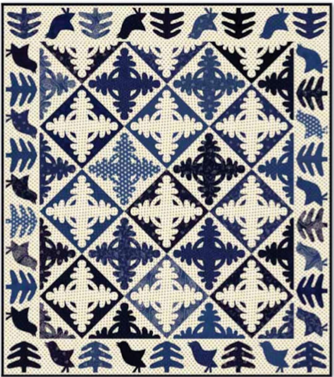 Indigo Revival Quilt Pattern by Minick and Simpson - Download - Etsy
