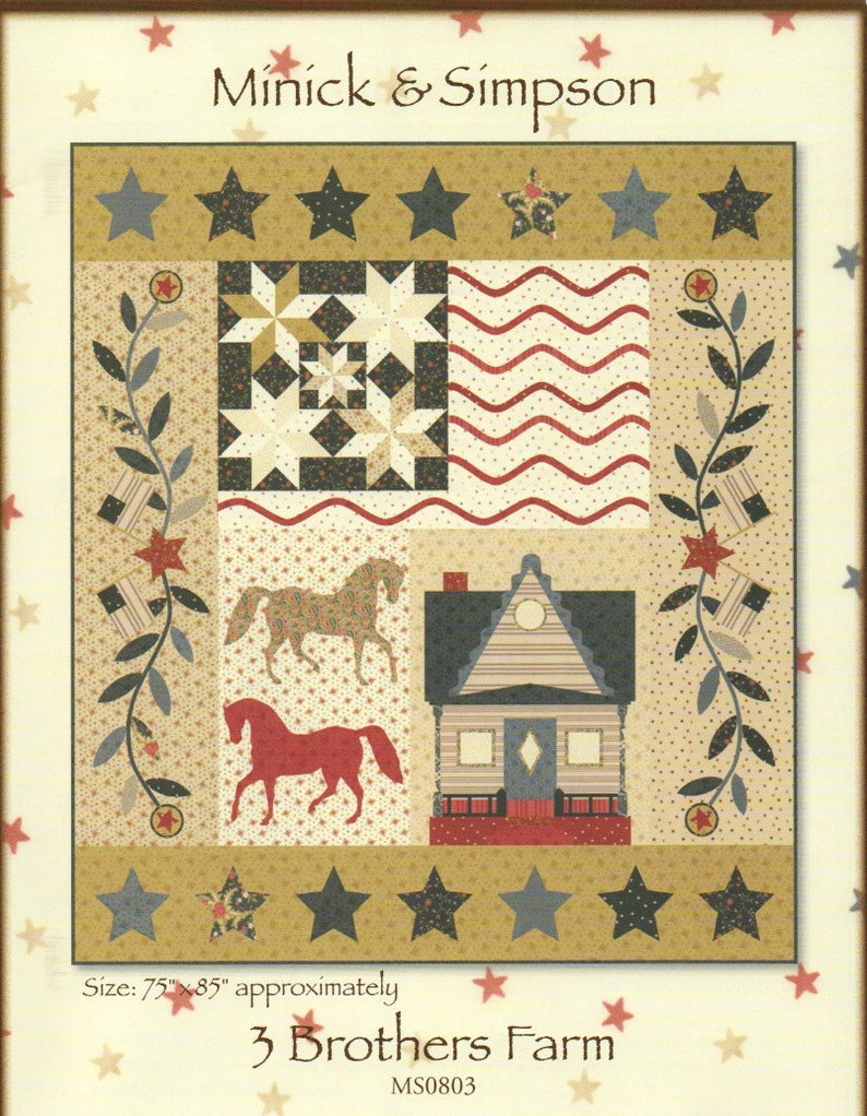 3 Brothers Farm Quilt Pattern by Minick and Simpson - Etsy
