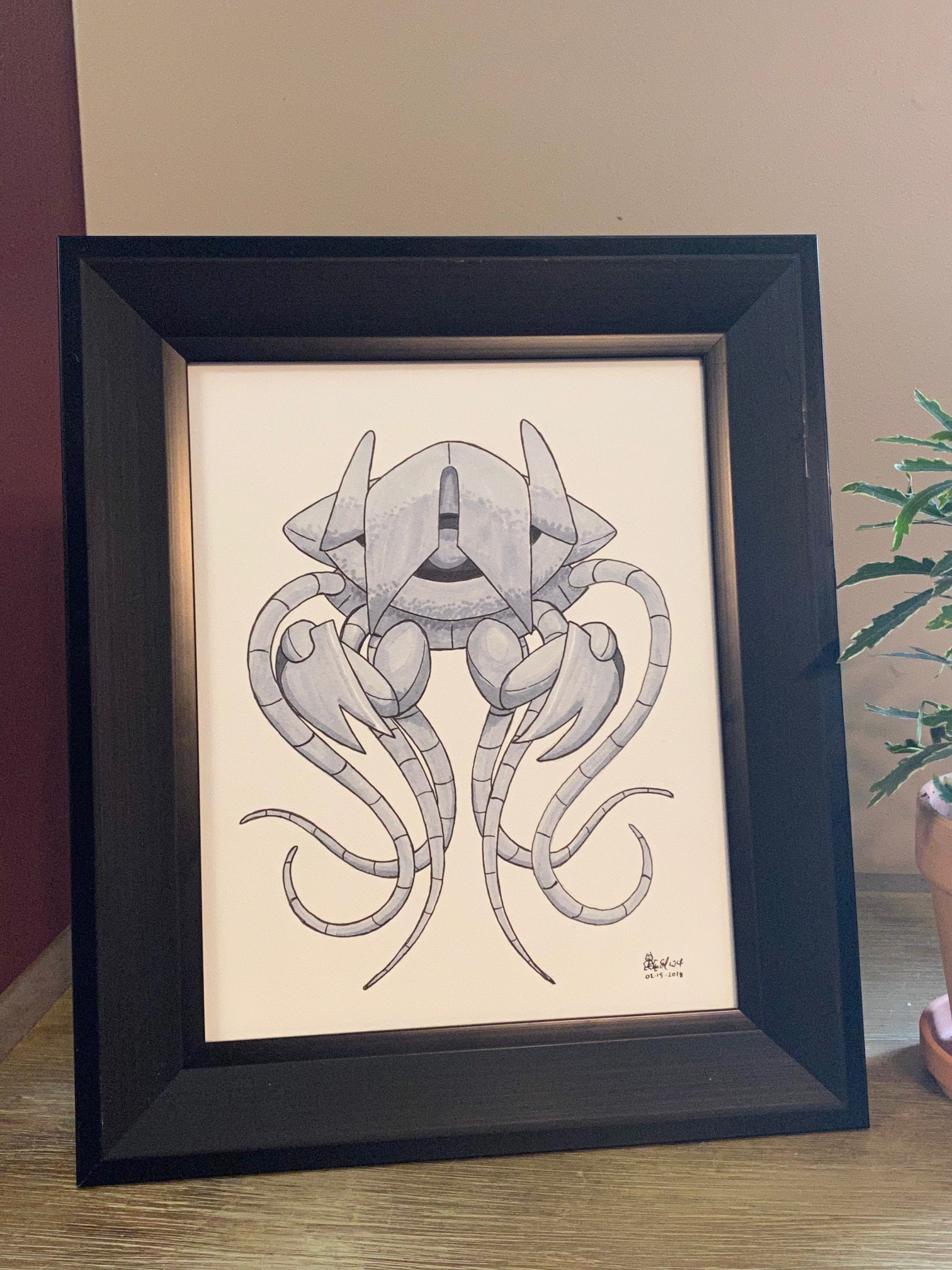 Tentacle Crab Probe Droid - Drawing (original) - Etsy