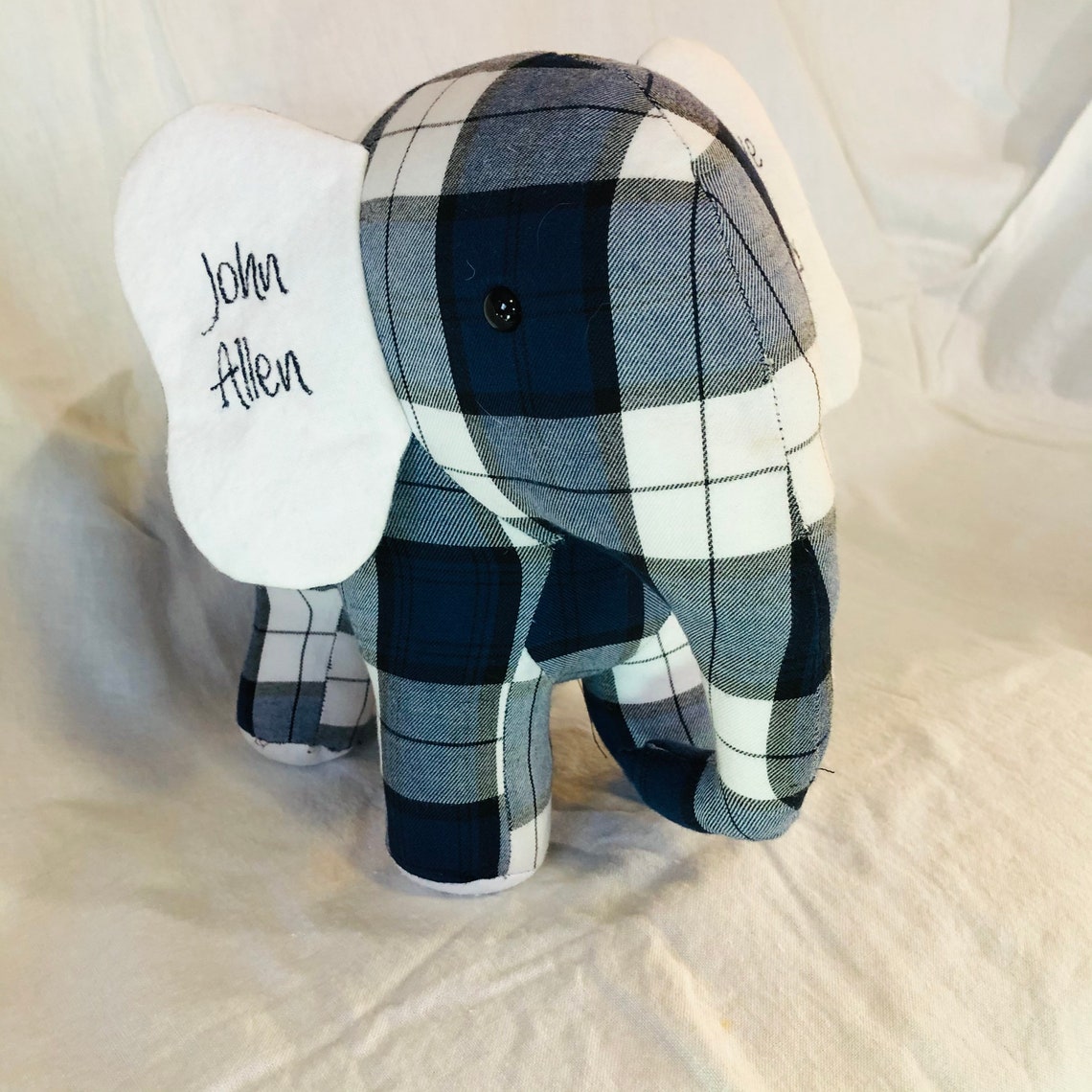 Memory Elephant made from loved ones Clothing. | Etsy