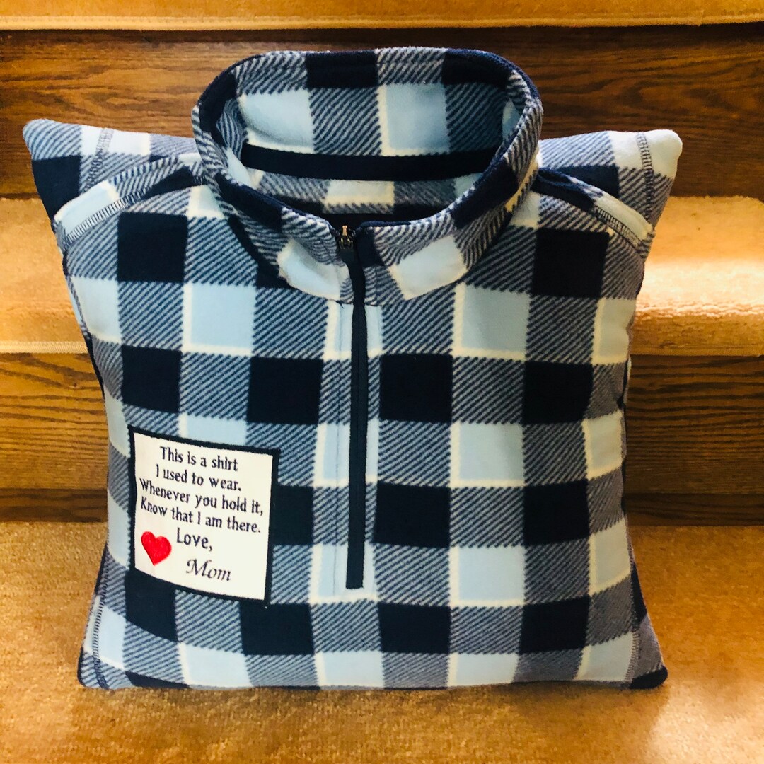 Memory Pillow Made From Shirt Pillows Made From Loved Ones - Etsy