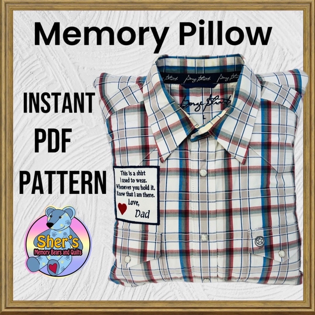 Memory Pillow Pattern, Keepsake Pillow PDF, Instant Download ...