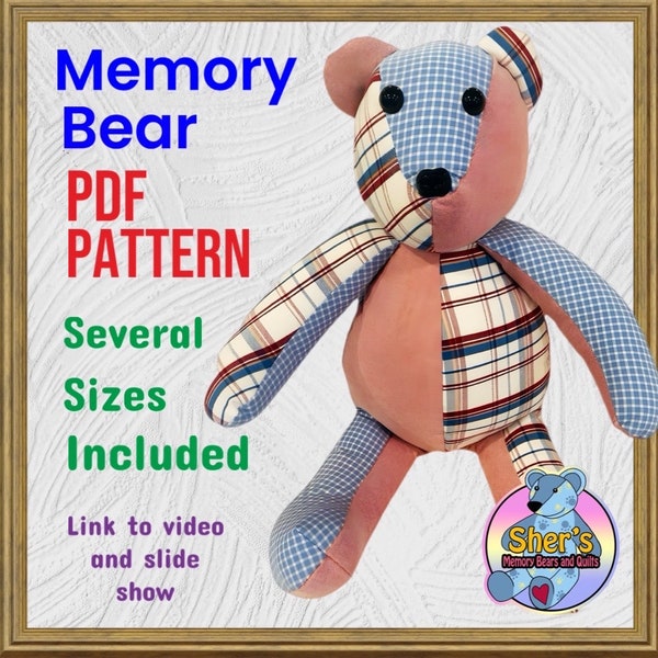 Memory Bear Sewing Pattern - Etsy