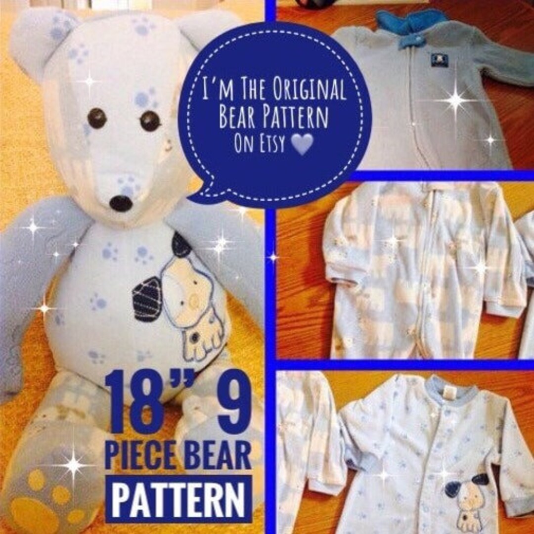 Memory Bear Pattern, Complete Instructions, PDF Format, Instant ...