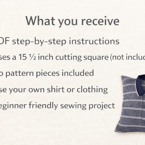 Memory Pillow Instructions PDF, Keepsake Pillow Tutorial, Instant ...