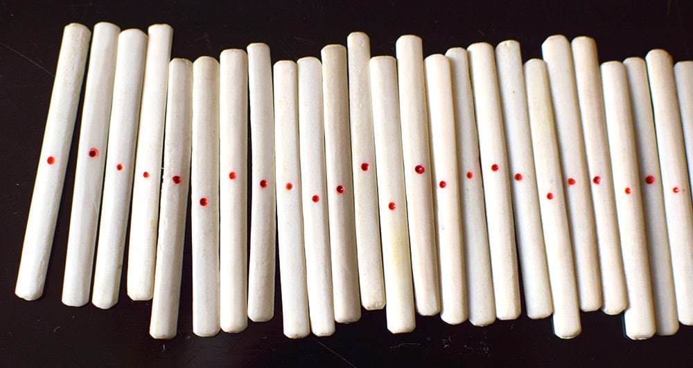 Vintage Mah Jong Counter Scoring Sticks Hand Painted Bone 120 - Etsy