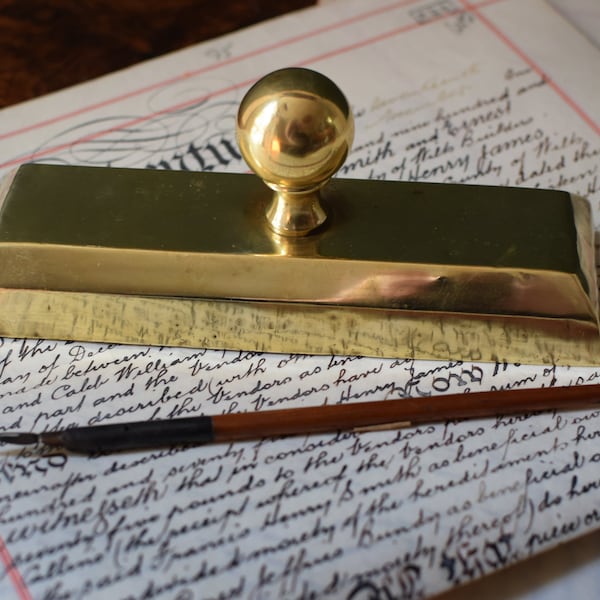 Brass Paperweight - Etsy