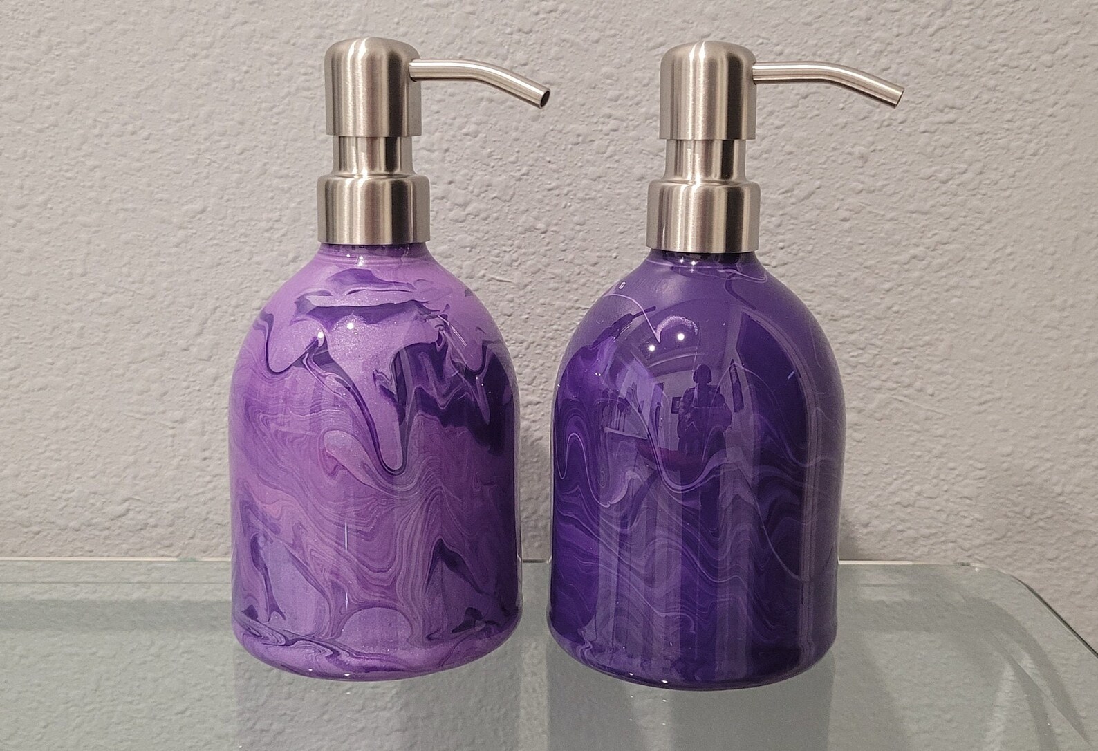 Purple Color Blend Soap Dispensers Lotion Bottle Hand - Etsy