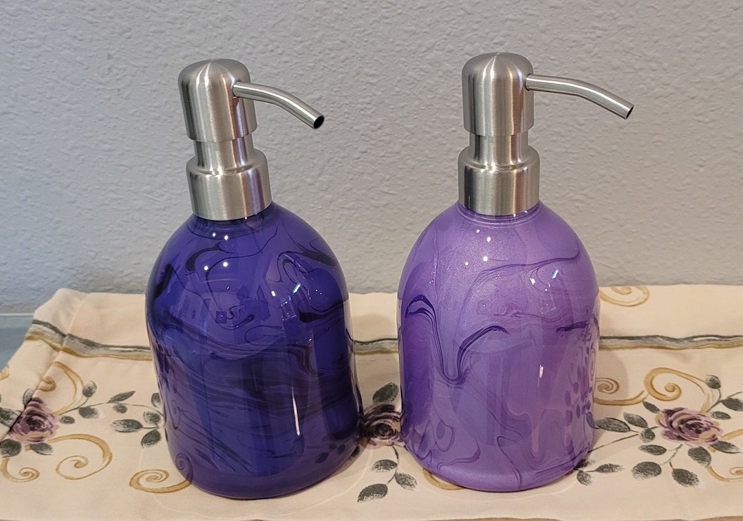 Purple Color Blend Soap Dispensers Lotion Bottle Hand - Etsy