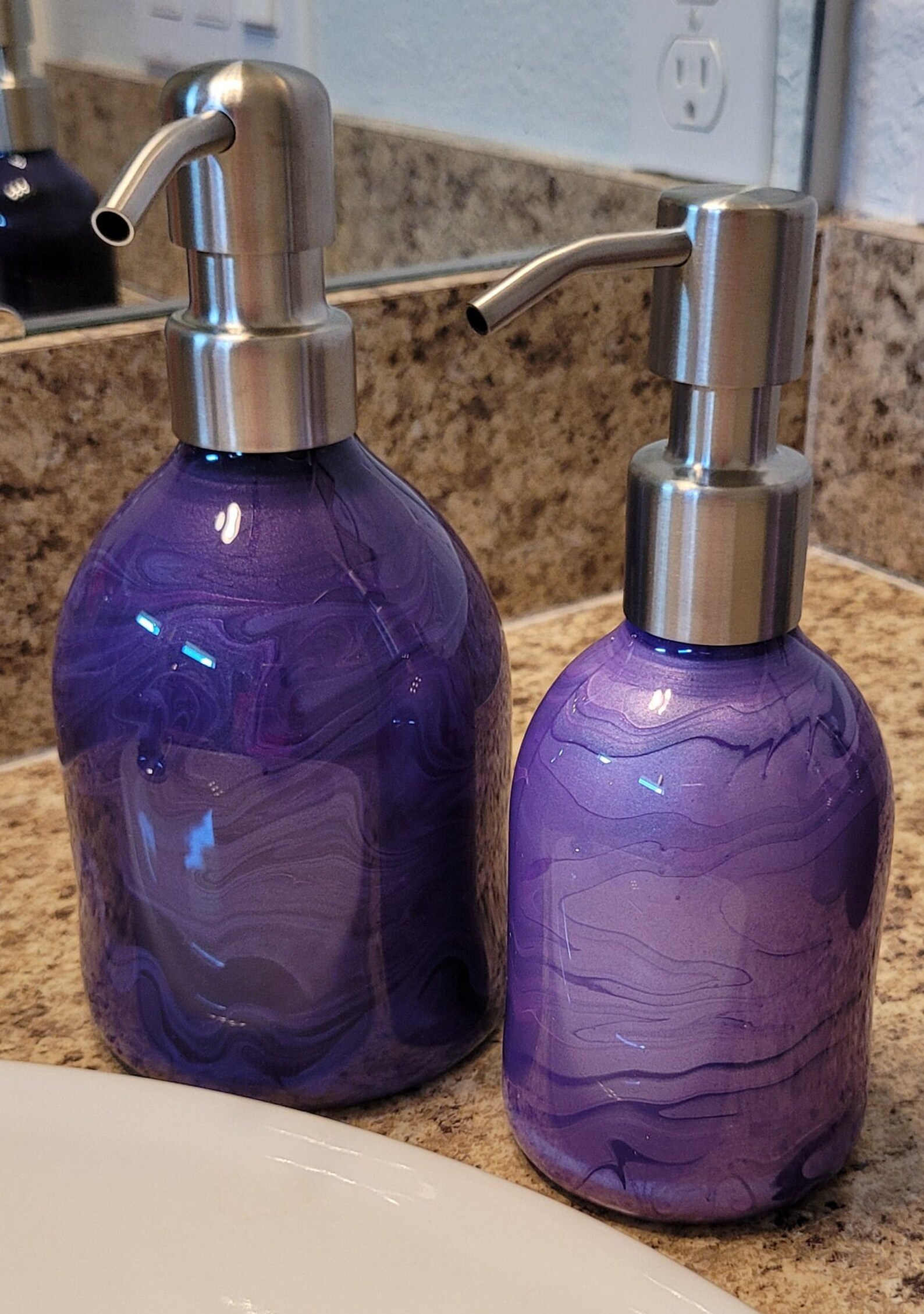 Purple Color Blend Soap Dispensers Lotion Bottle Hand - Etsy