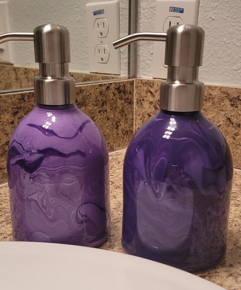 Purple Color Blend Soap Dispensers Lotion Bottle Hand - Etsy