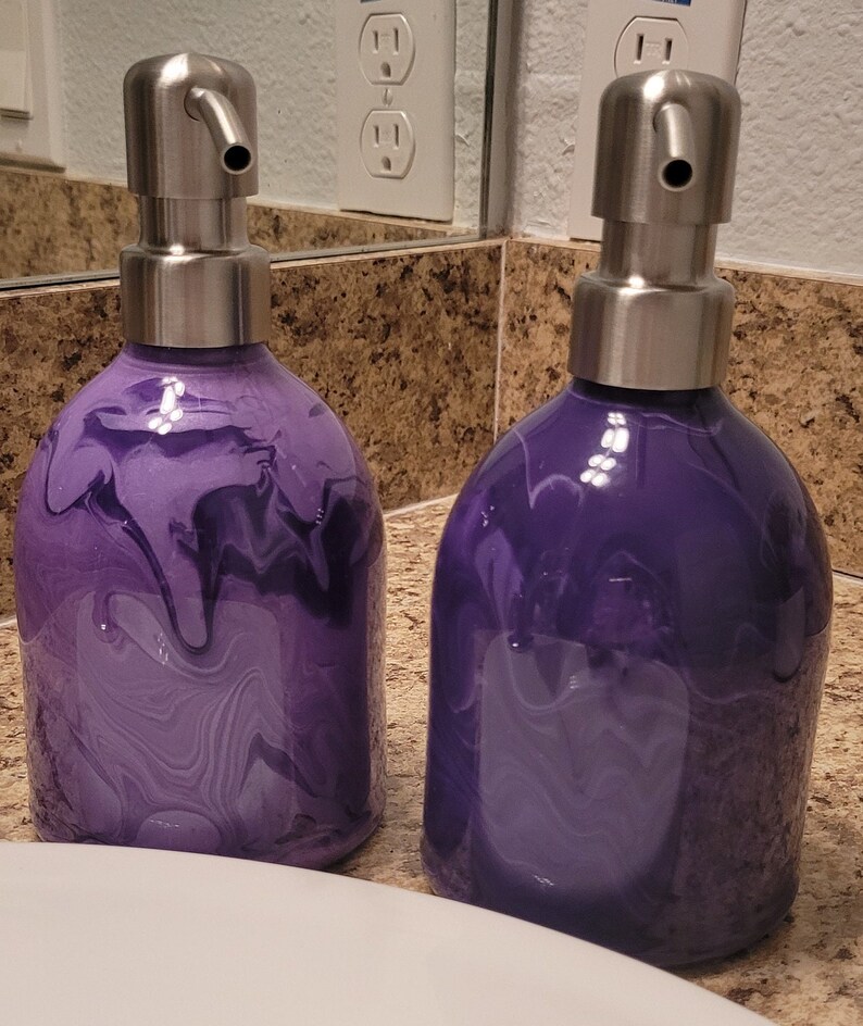Purple Color Blend Soap Dispensers Lotion Bottle Hand - Etsy