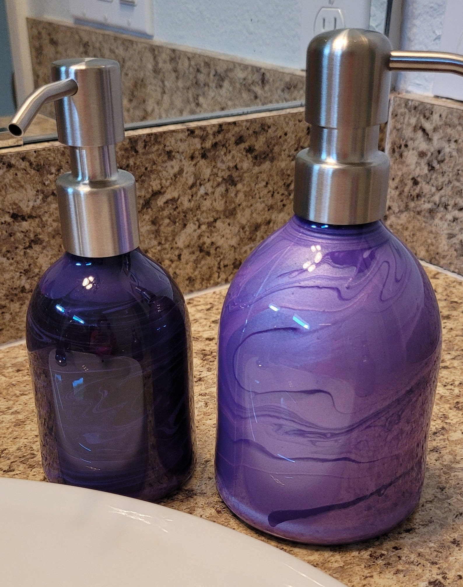 Purple Color Blend Soap Dispensers Lotion Bottle Hand - Etsy