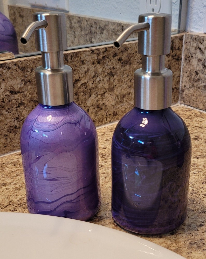 Purple Color Blend Soap Dispensers Lotion Bottle Hand - Etsy
