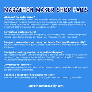 Boston Marathon Qualifier Running Sticker, Blue and Yellow Marathon ...