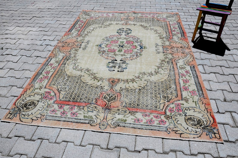 6x9 Turkish Vintage Wool Area Rug / Oriental Rug Gift Rug for - Etsy