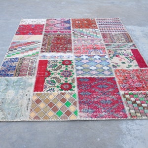5.2x7.5 Turkish Patchwork Rug Decorative Handmade Patchwork - Etsy