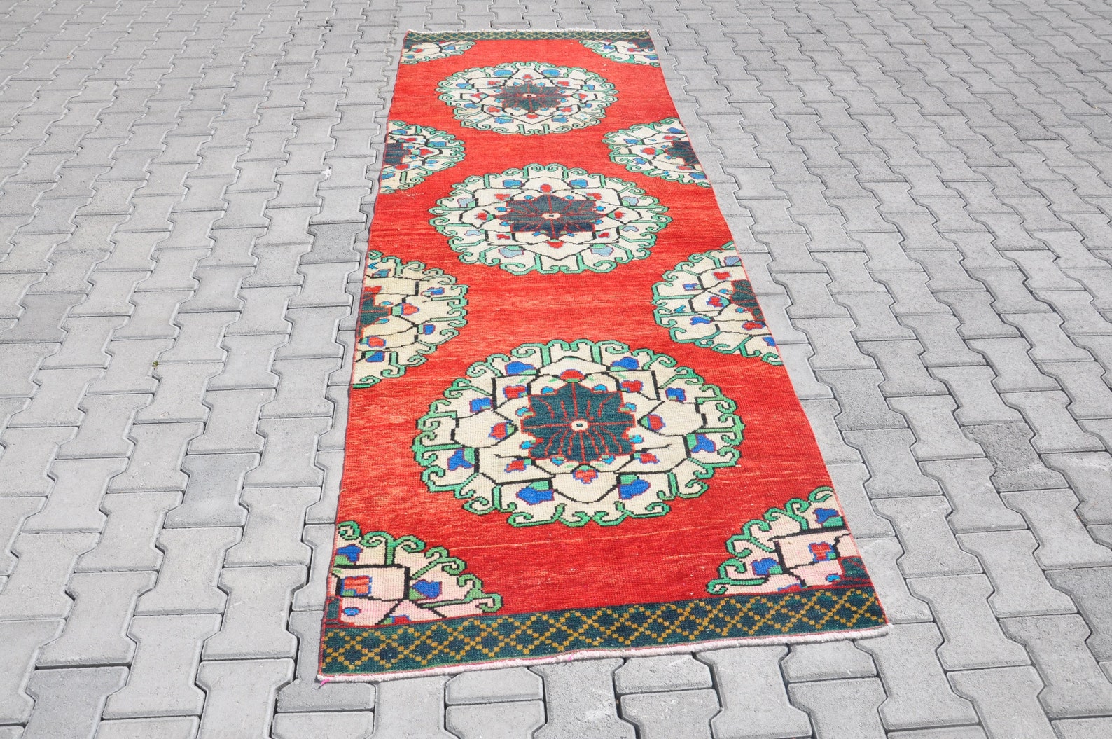 3x9 Corridor Kitchen Runner / Pale Colored Runners / Oushak | Etsy