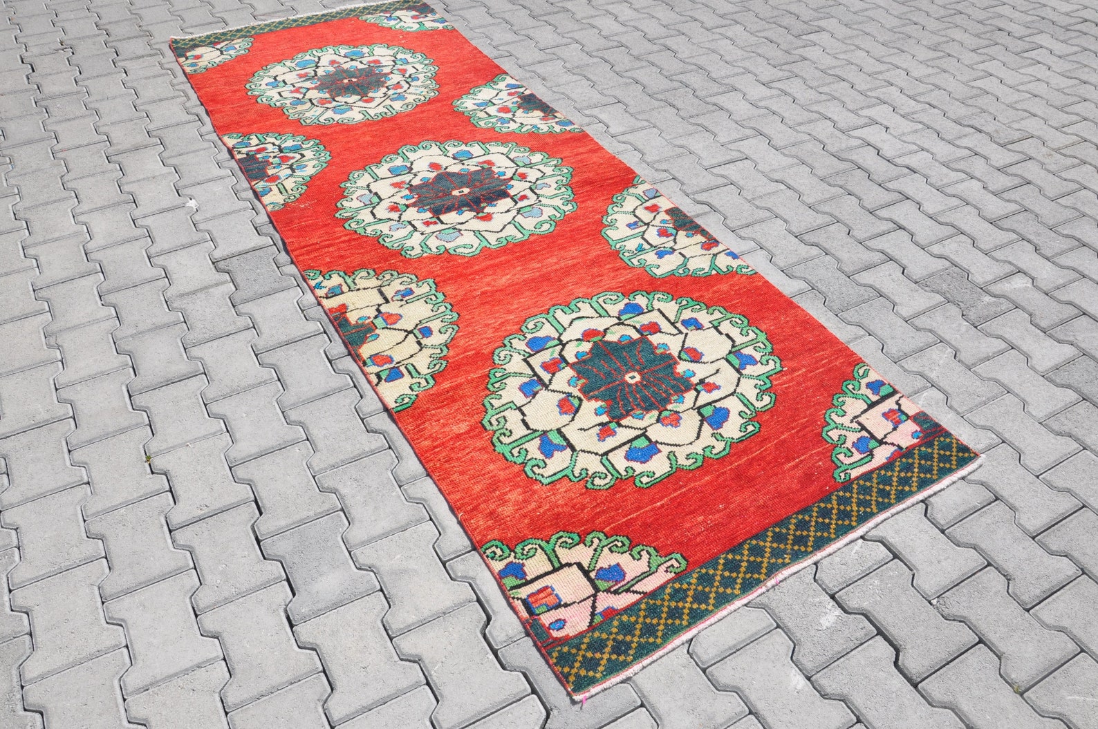 3x9 Corridor Kitchen Runner / Pale Colored Runners / Oushak | Etsy