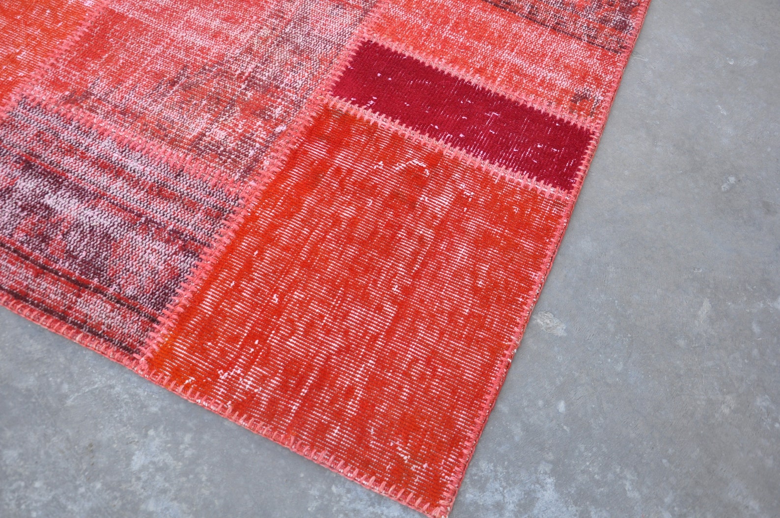 Handmade Patchwork Rug 4.0x5.6 / Turkish Vintage Rug / Home - Etsy