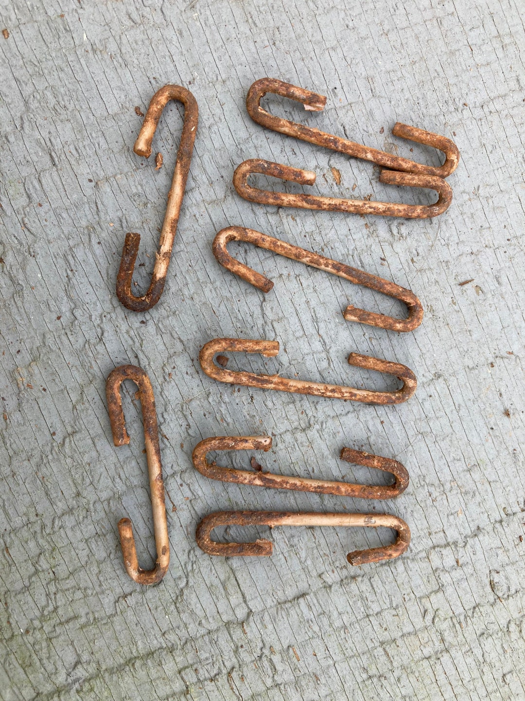 Rusty Metal Hook Connectors Recycled DIY Industrial Assemblage - Etsy