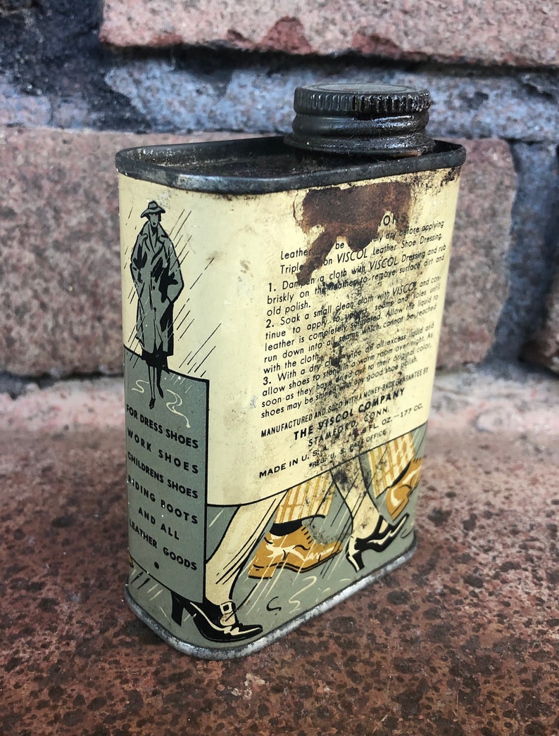 Vintage Viscol Tin Triple Action Viscol Vintage Tin | Etsy