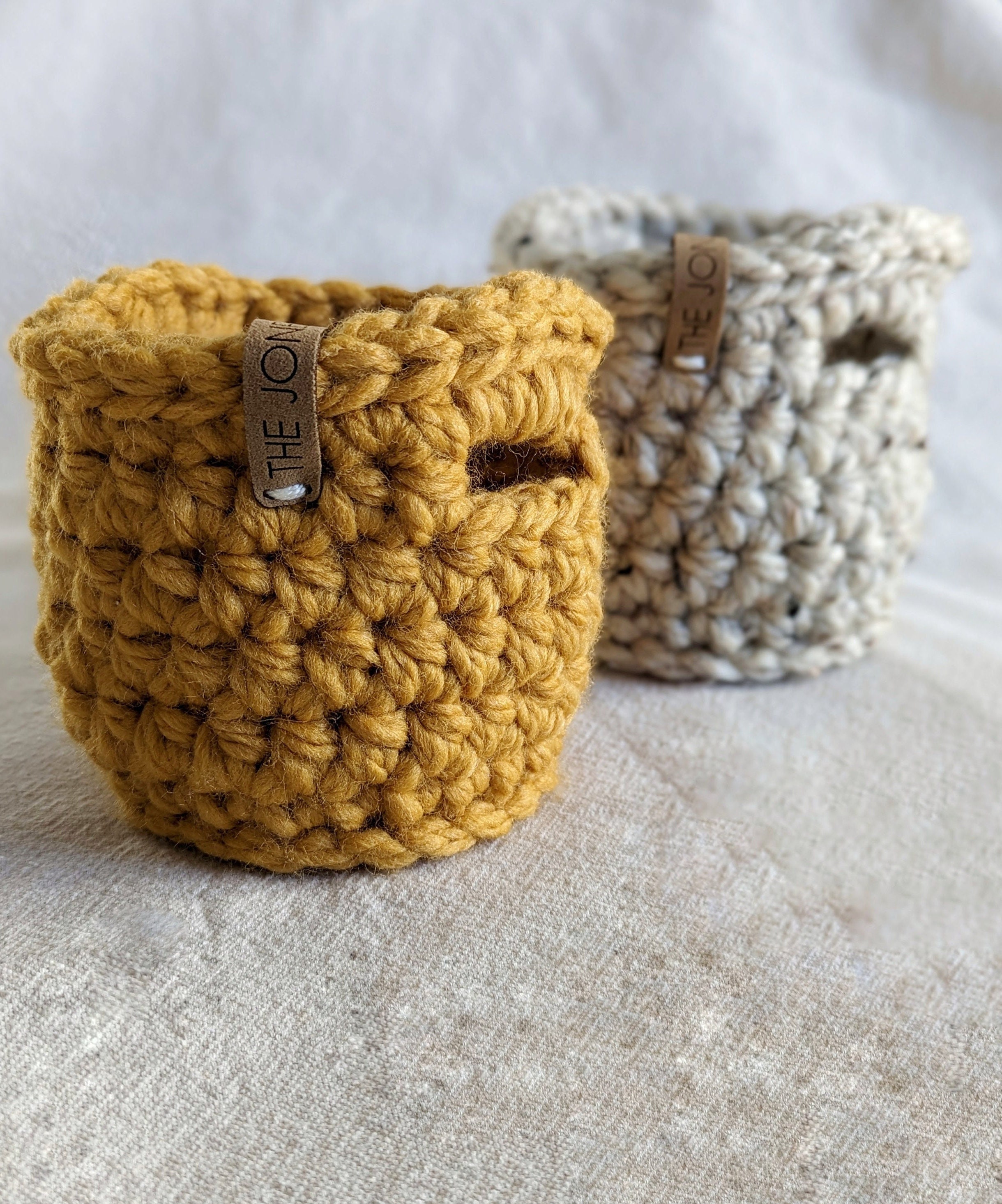 Handmade Wool Blend Basket: Boho Home Decor - Etsy