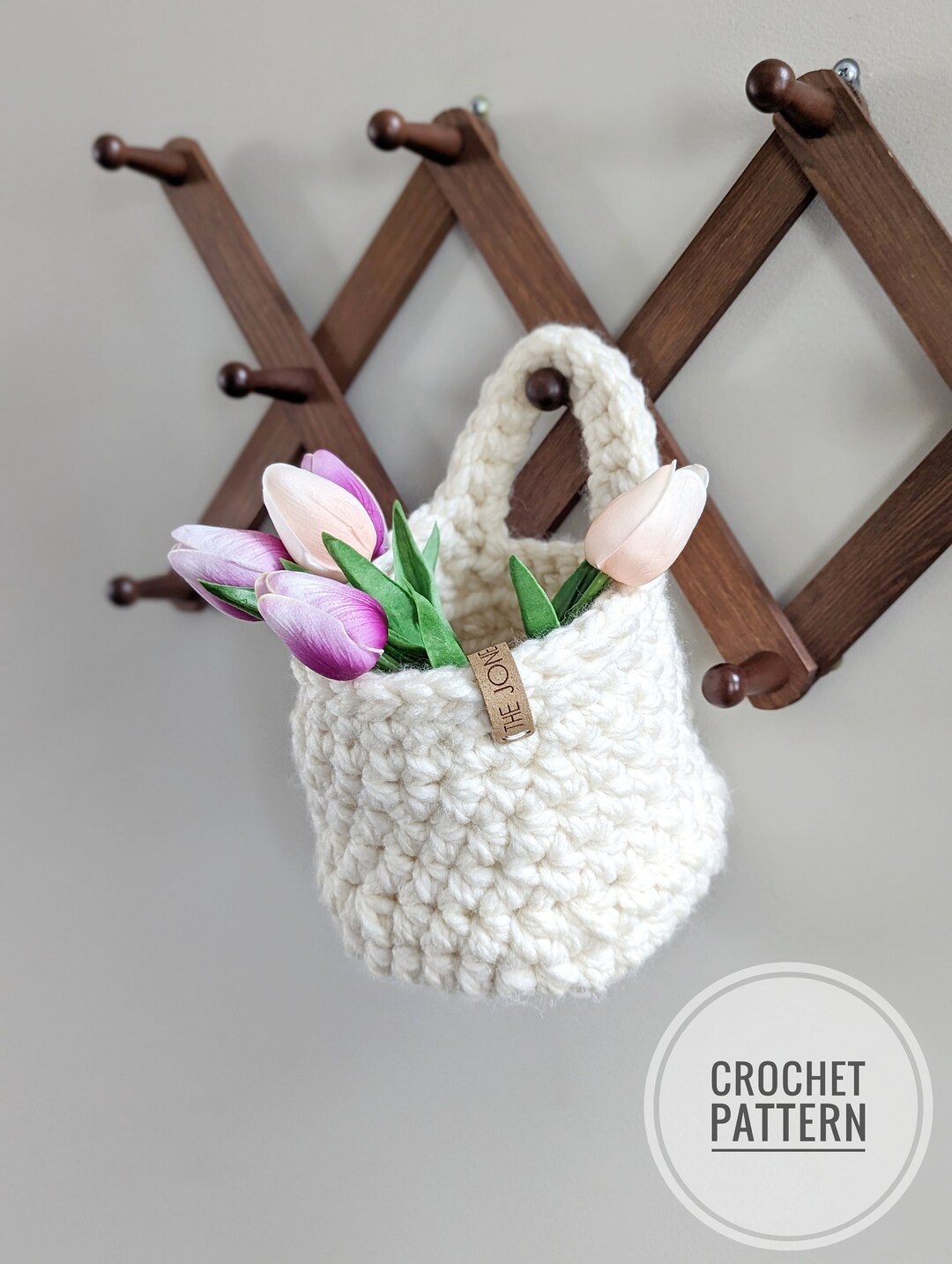 Crochet Pattern Basket, PDF Crochet Pattern, Hanging Basket, Easy ...