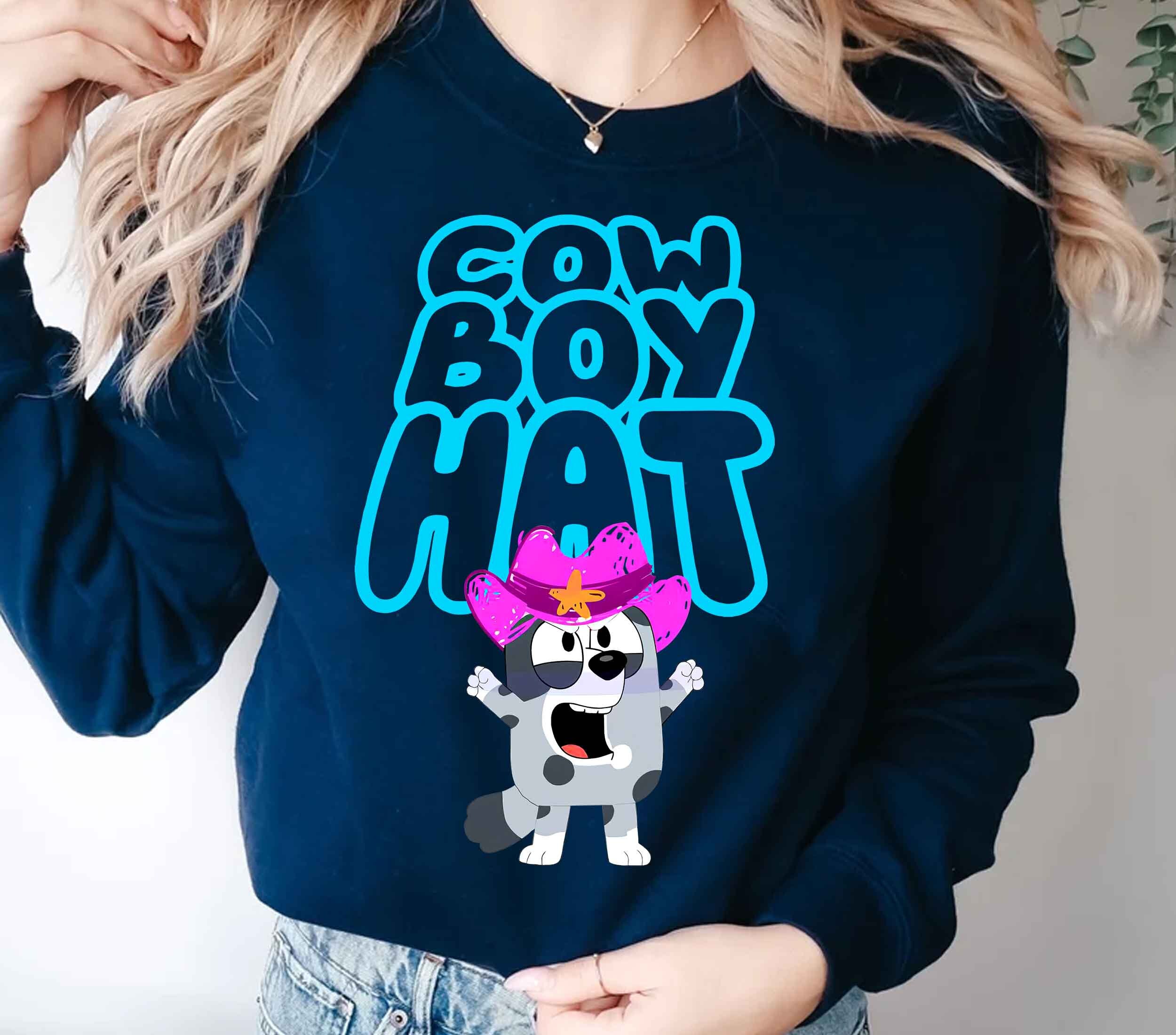 Bluey Cowboy Hat Shirt Bluey Lover Shirt Bluey Bingo Shirt Bluey Family ...