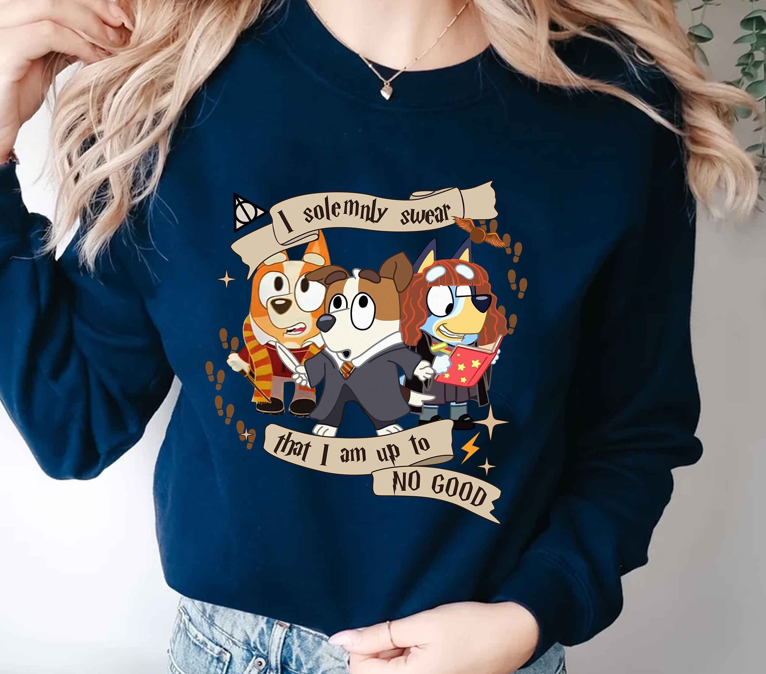 Bluey Wizard Sweatshirt, Bluey Bingo I Solemnly Swear That I Am up to ...