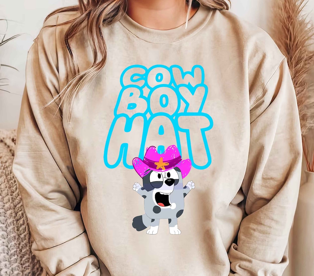 Bluey Cowboy Hat Shirt Bluey Lover Shirt Bluey Bingo Shirt Bluey Family ...