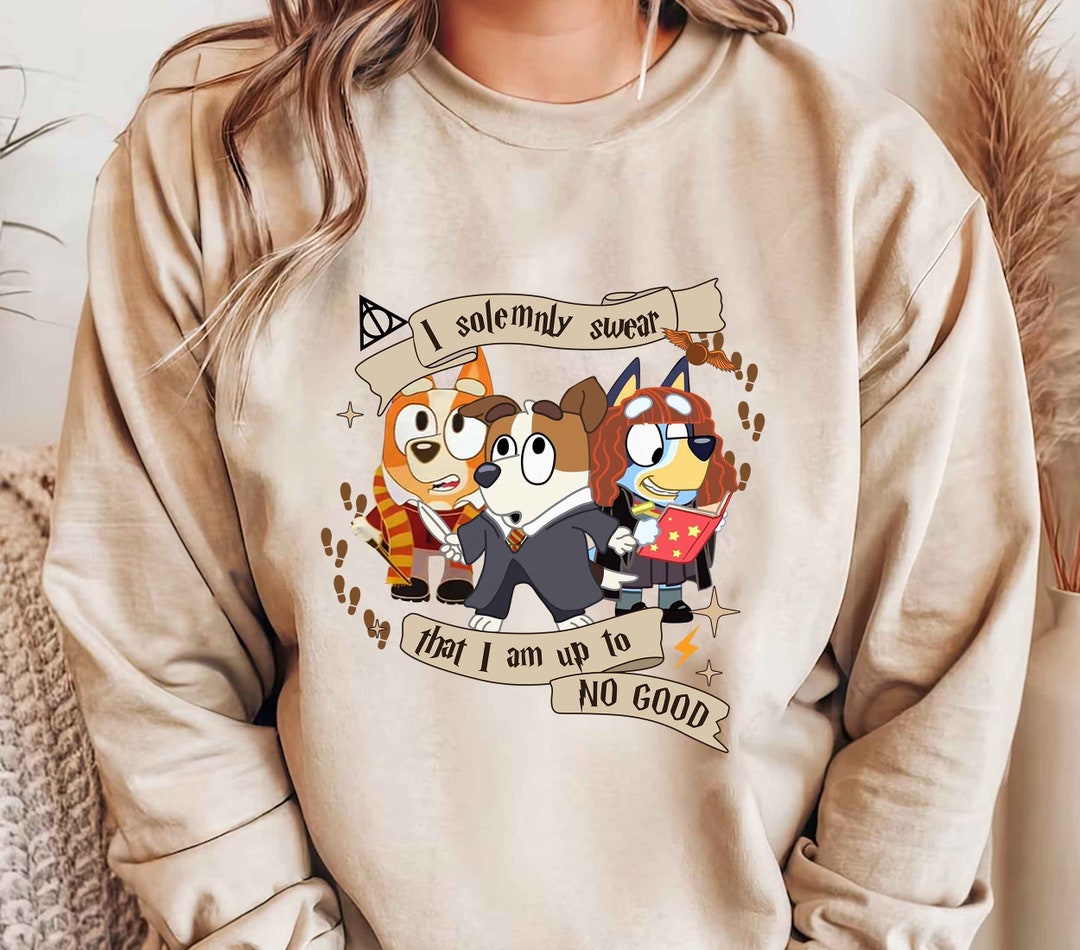 Bluey Wizard Sweatshirt, Bluey Bingo I Solemnly Swear That I Am up to ...