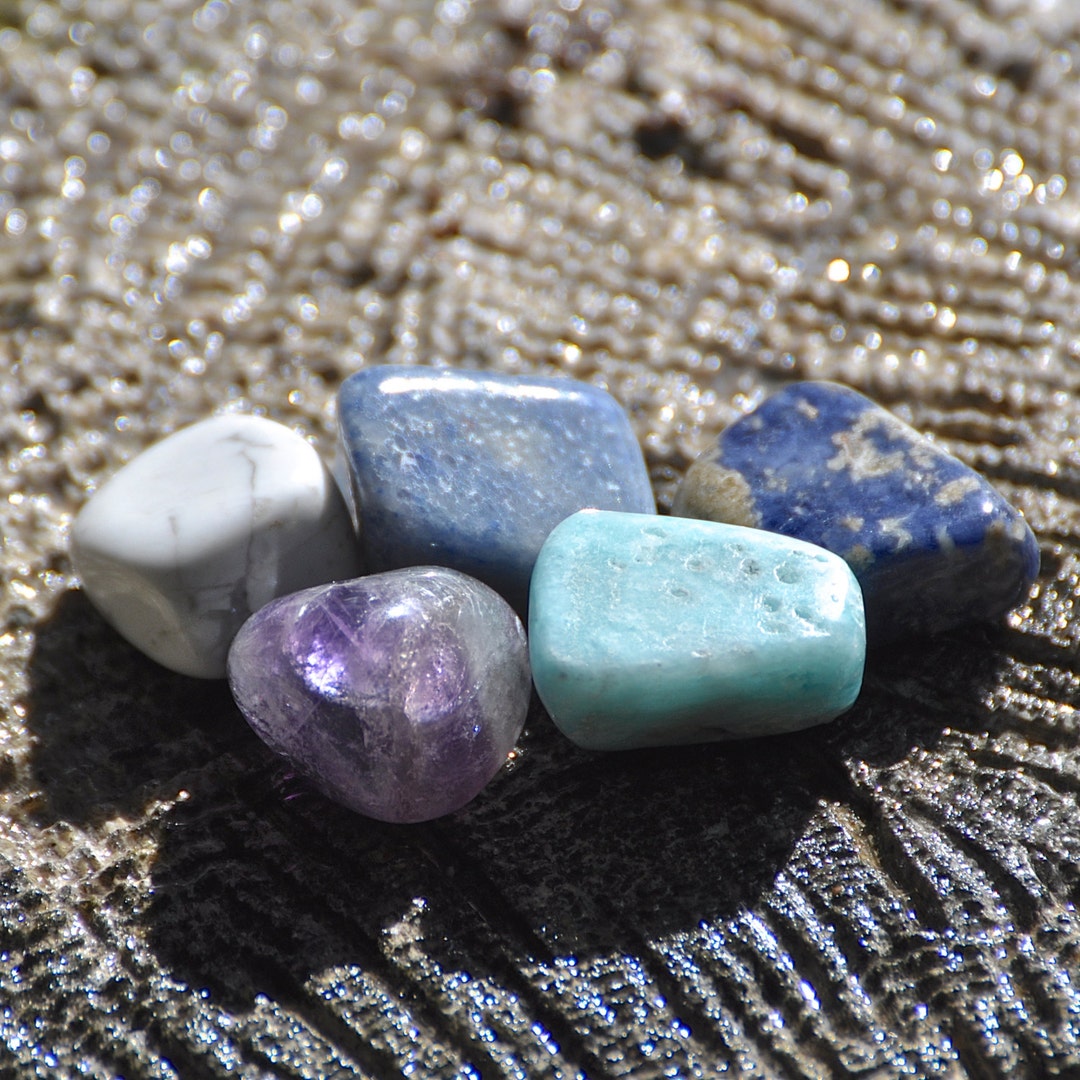 Truth & Communication Crystals | Throat Chakra Crystal Set | Blue ...