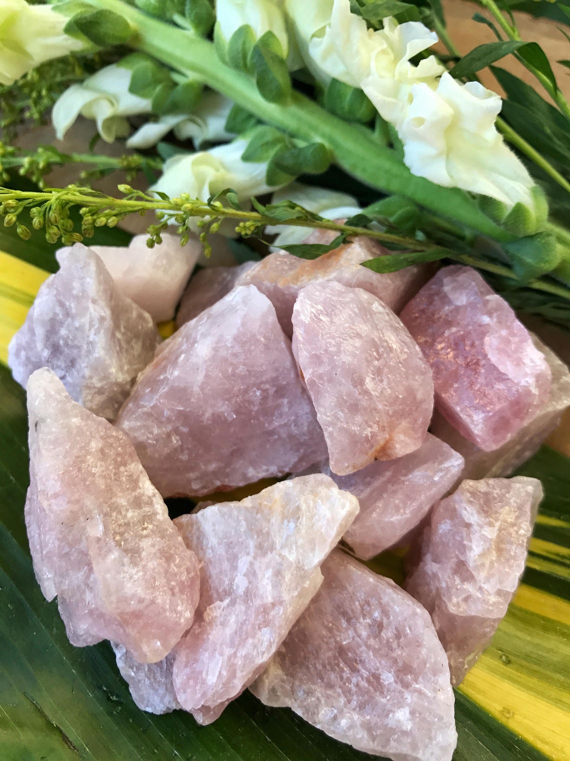 Raw ROSE QUARTZ Large grade A Natural Rough Pink Crystal - Etsy