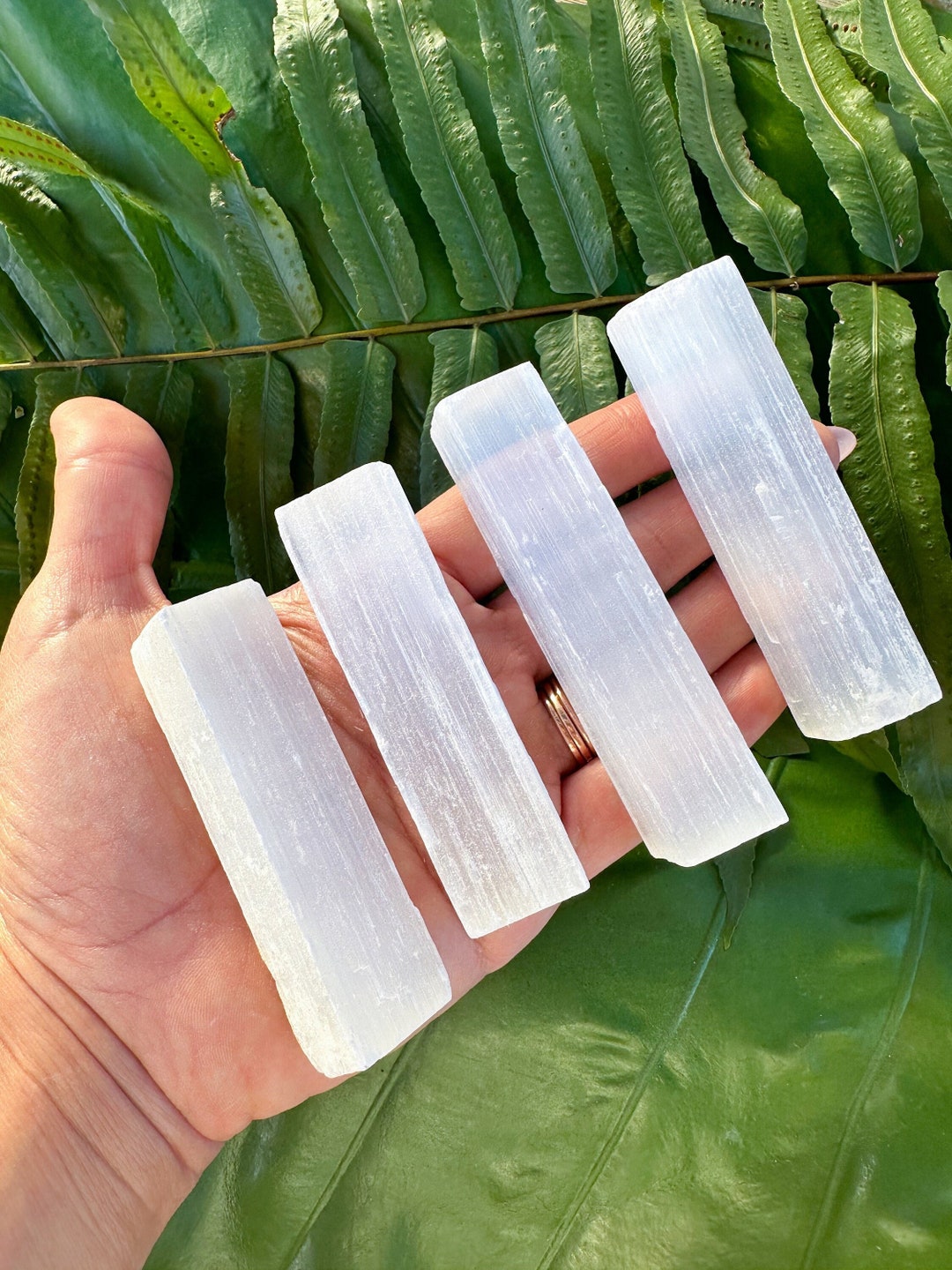 SELENITE WANDS Mini Size | 2.5 Inch Selenite Stick | Magic Fairy Wands ...