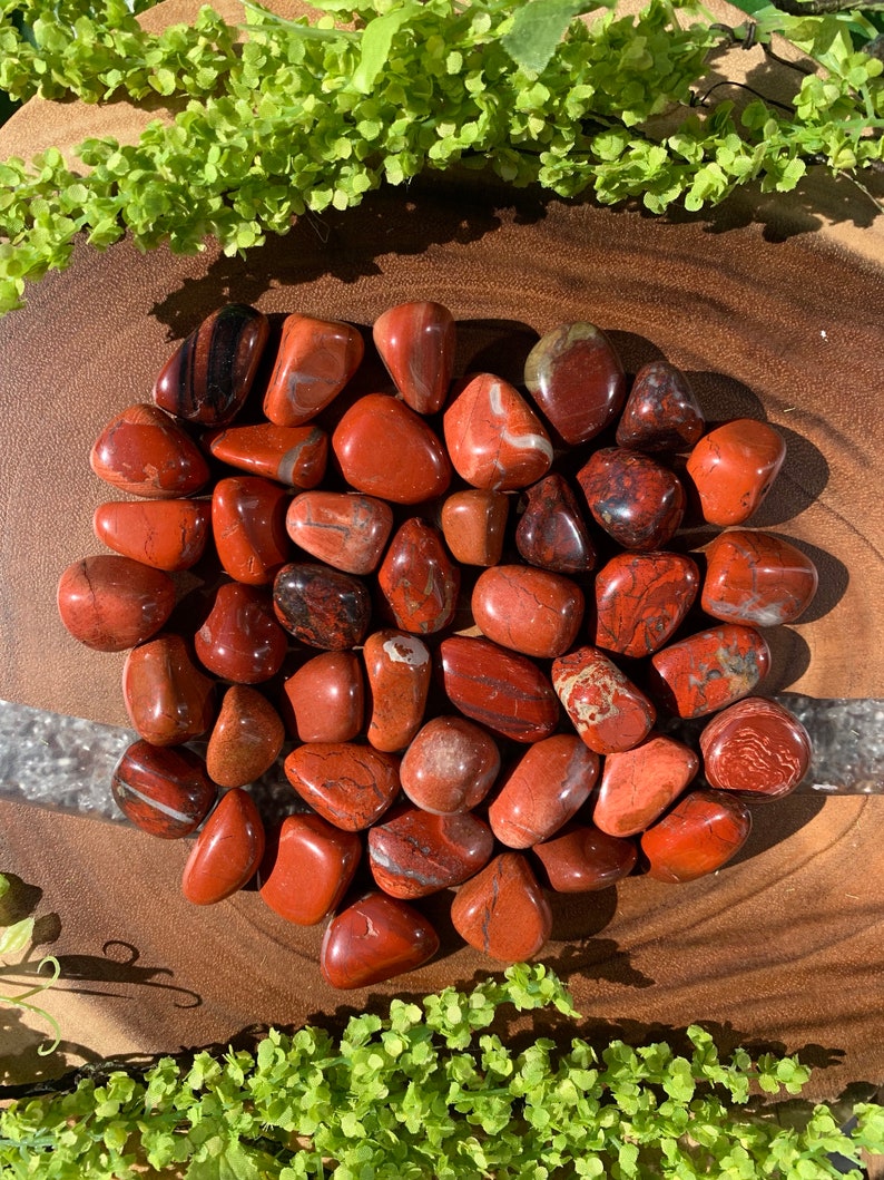 RED JASPER grade A Natural Tumbled Polished Stones Gemstone - Etsy