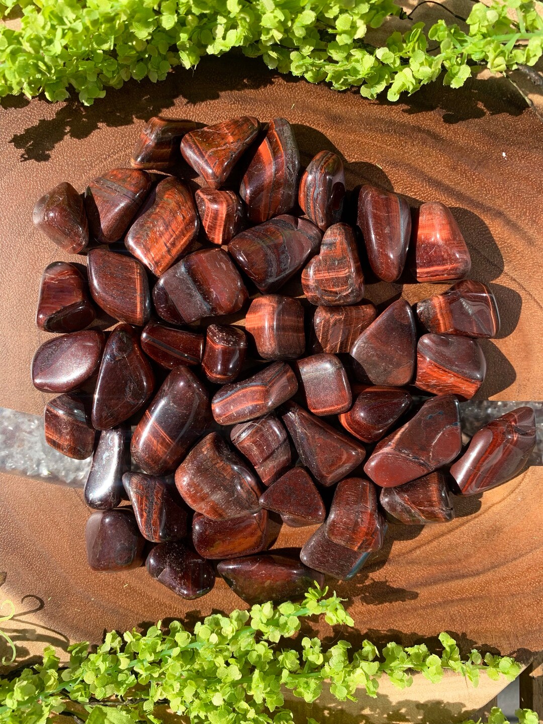 RED TIGER EYE grade A Natural Tumbled Polished Stone Gemstone Rocks for ...